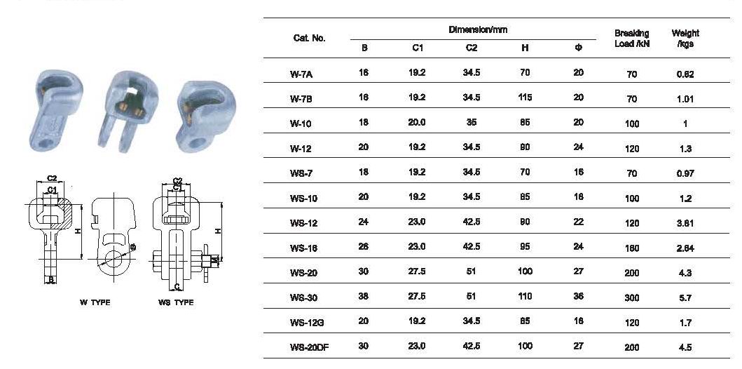 Socket Tongue W/WS Series - Buy Socket Tongue, Socket clevis, Tongue ...